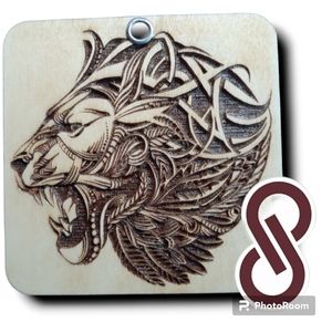 Art | Laser Engraved Wooden Souvenir Lion Codw8 | Poshmark